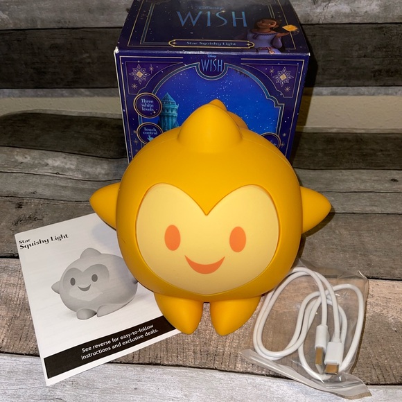 Disney | Other | Disney Wish Star Squishy Light Touch Control Three ...
